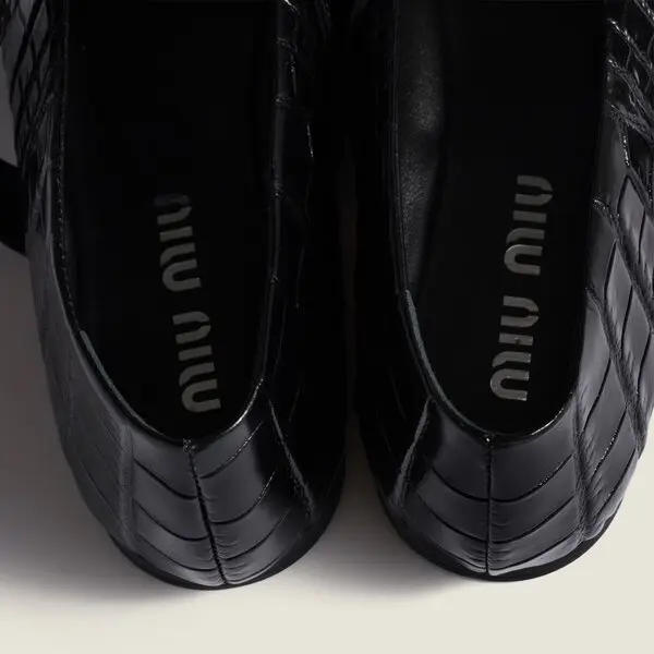 Miu Miu Round-toed Ballet Shoes