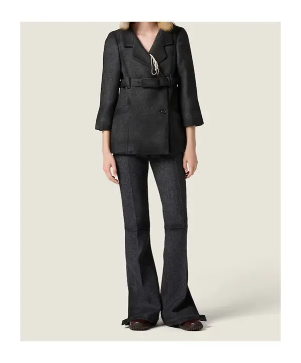 Miu Miu Double-breasted Double Wool Jacket