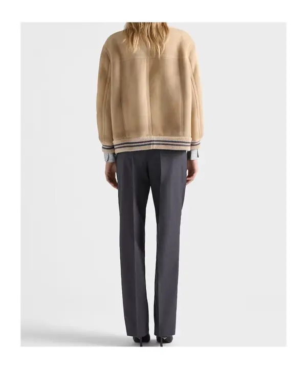 Prada Sheepskin Bomber Jacket