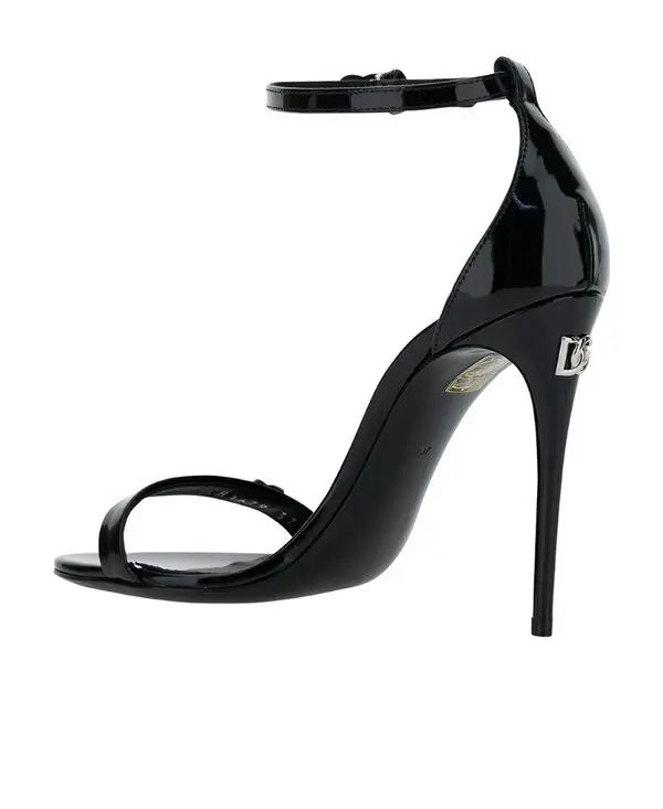 Dolce & Gabbana Dolce Gabbana Logo Plaque Ankle Strap Sandals