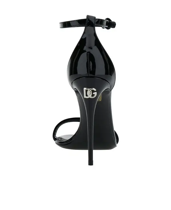 Dolce & Gabbana Dolce Gabbana Logo Plaque Ankle Strap Sandals