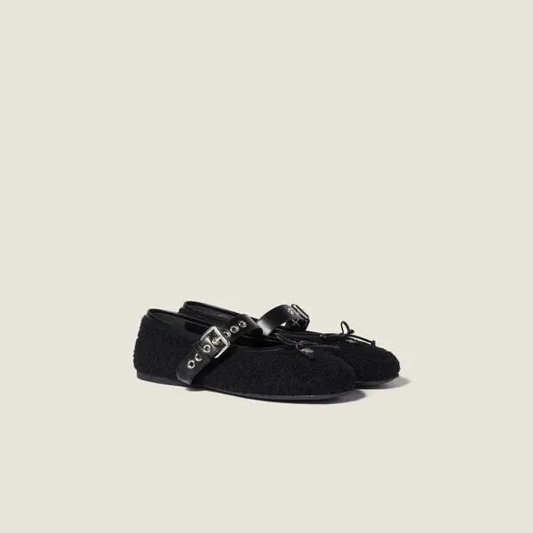 Miu Miu Ballerinas Aus Mohair
