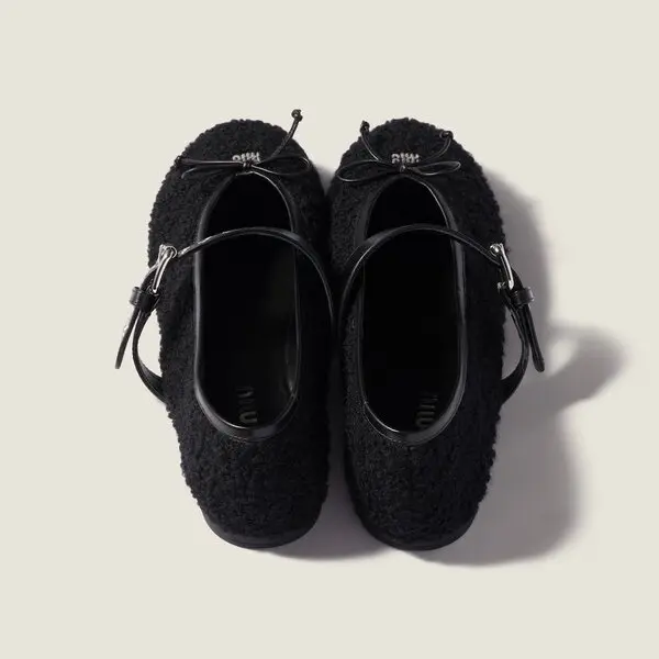 Miu Miu Ballerinas Aus Mohair