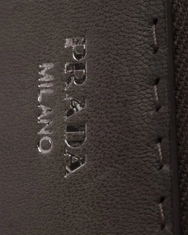 Prada Antiqued Leather Pouch