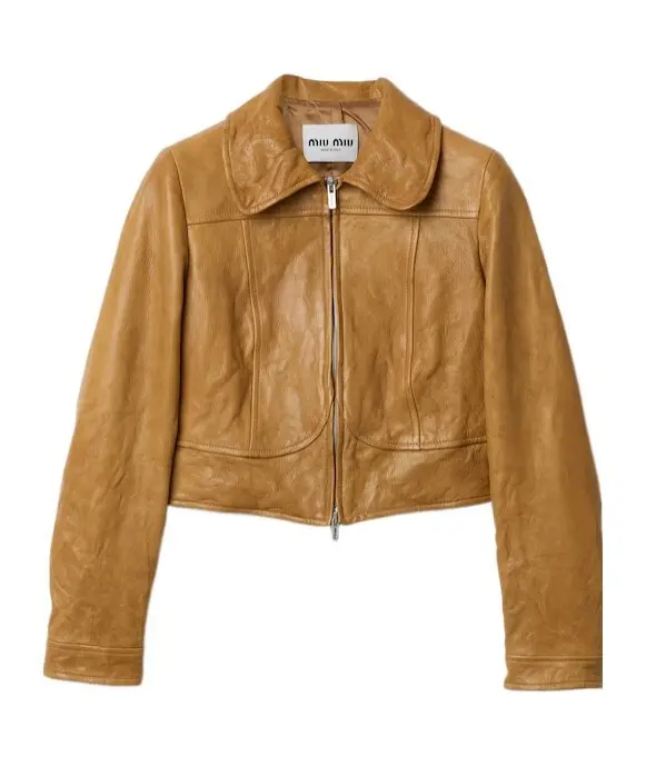 Miu Miu Leather Blouson Jacket