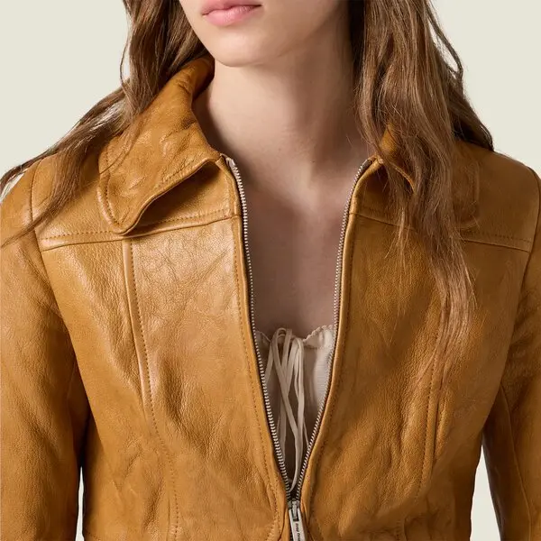 Miu Miu Leather Blouson Jacket
