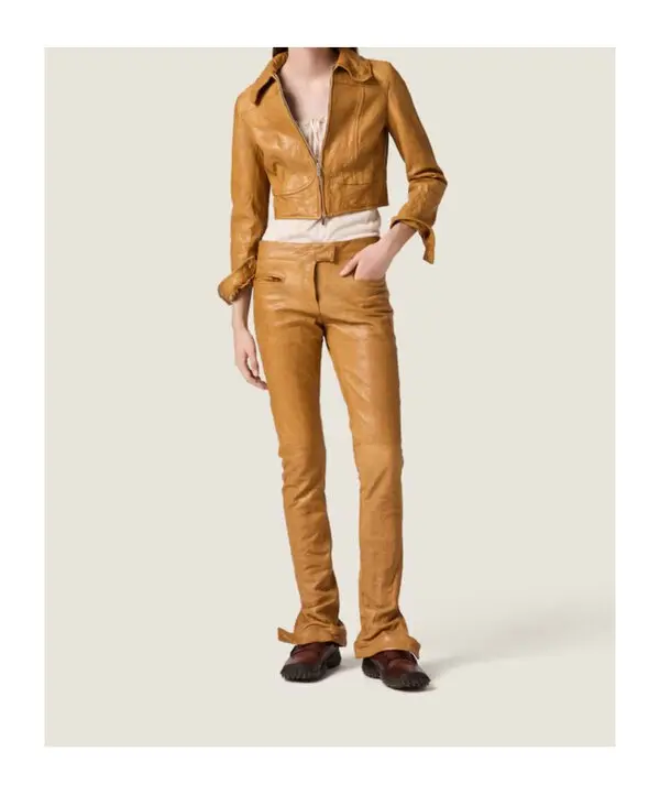 Miu Miu Leather Blouson Jacket