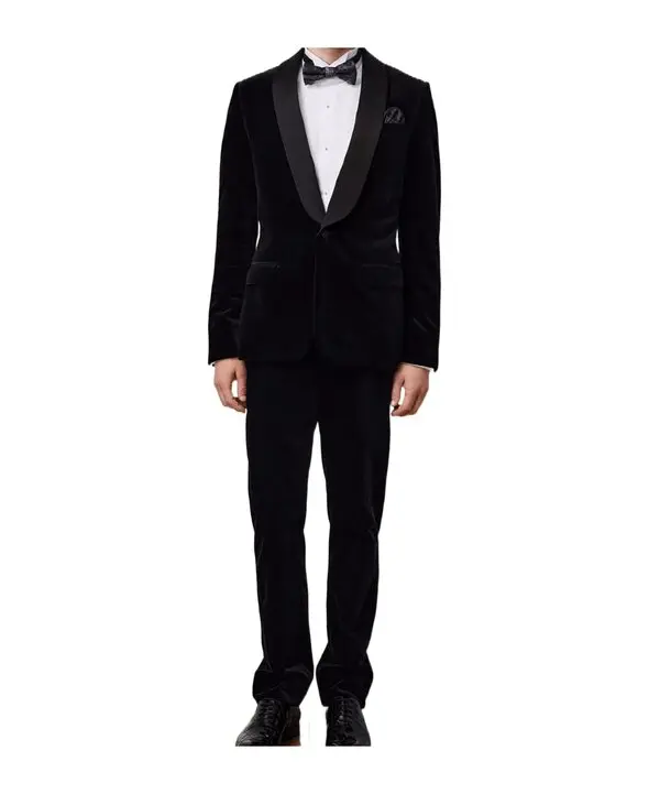Dior Esmoquin Con Cuello Chal - Black