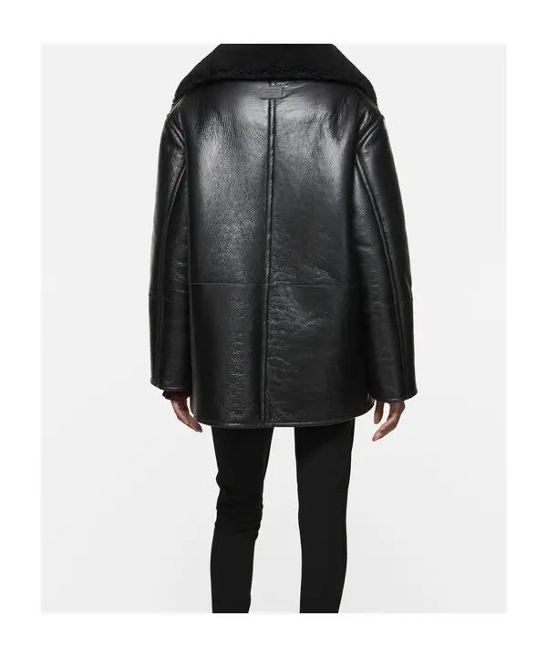 Acne Studios Leather Shearling Duffle Coat