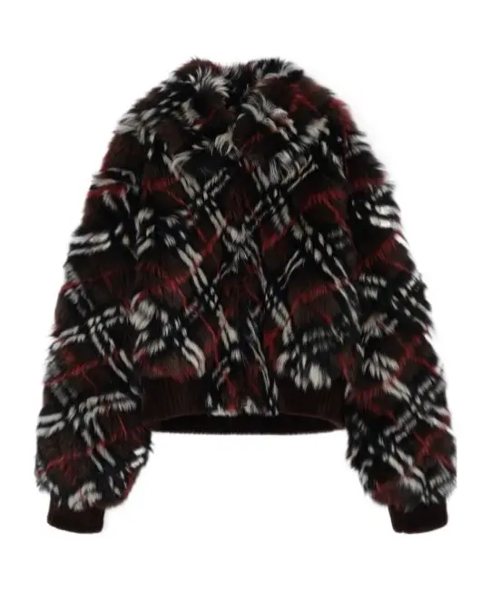 Burberry Check Shearling Lisvane Jacket