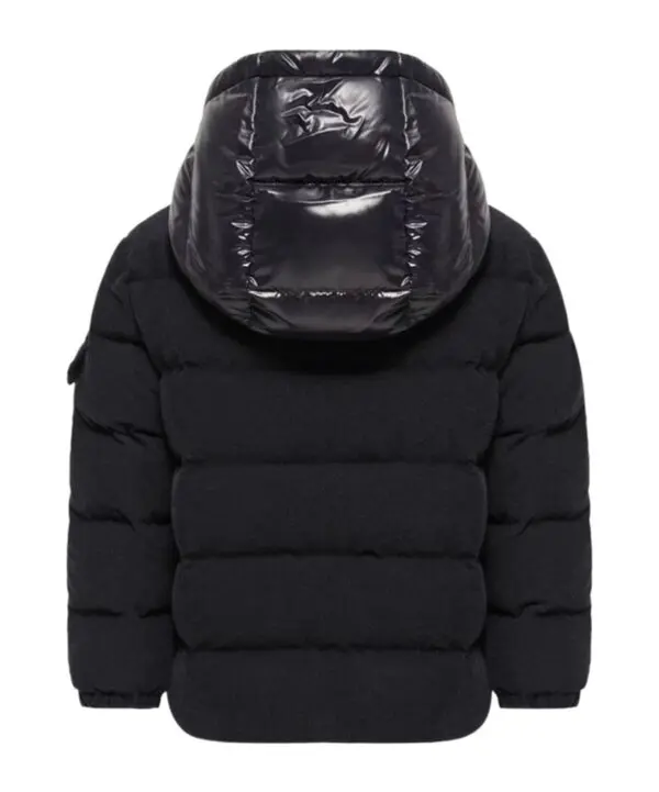 Moncler Larm Hooded Velvet Down Jacket