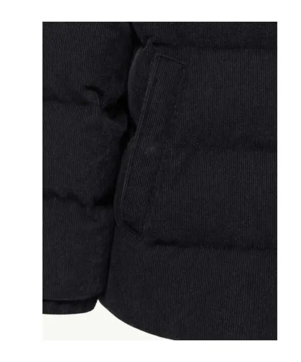Moncler Larm Hooded Velvet Down Jacket