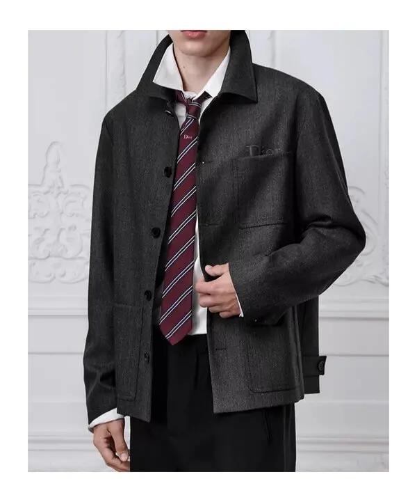 Dior Workwear Jacket With Embroidery