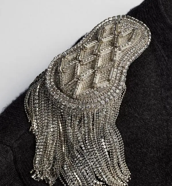 Dior Oversized Cardigan With Embroidered Epaulets