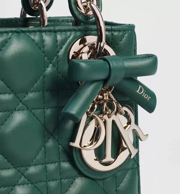 Dior Mini Lady Bag With Chain