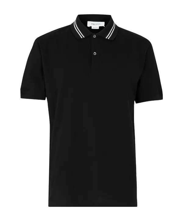 Alexander McQueen Short-sleeve Polo Shirt - Black