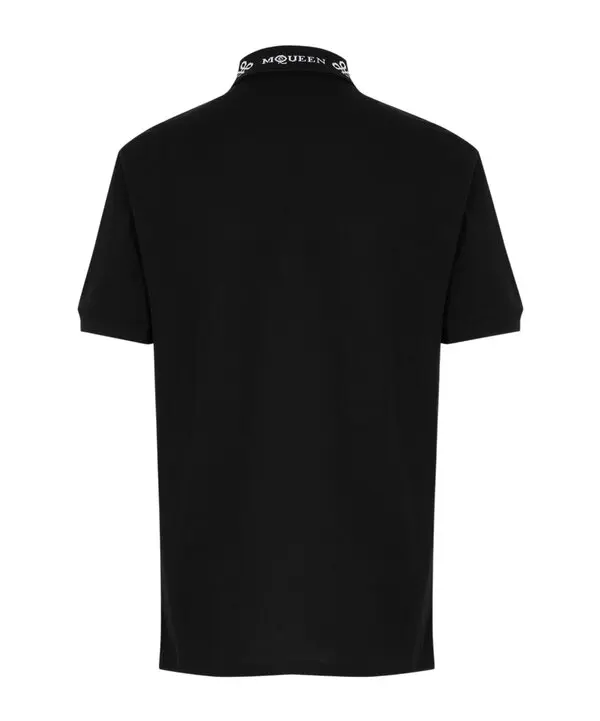 Alexander McQueen Short-sleeve Polo Shirt - Black