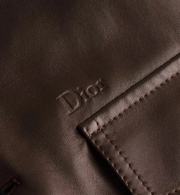 Dior Long-sleeve Leather Jacket