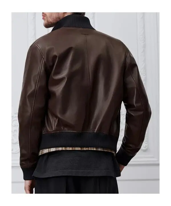 Dior Long-sleeve Leather Jacket