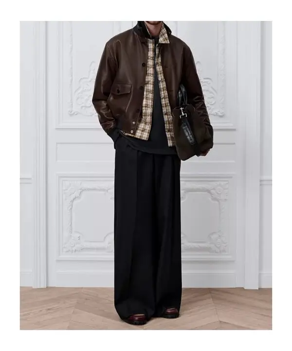 Dior Long-sleeve Leather Jacket
