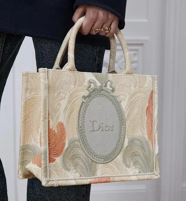 Dior Small Book Tote With Strap