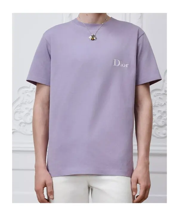 Dior T-shirt Mit Stickerei, Relaxed Fit
