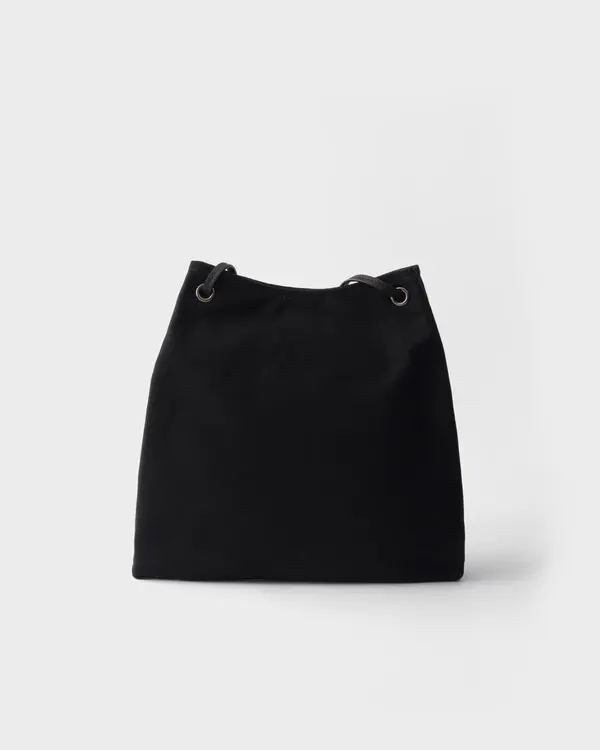 Prada Route Large Canvas And Leather Bag
