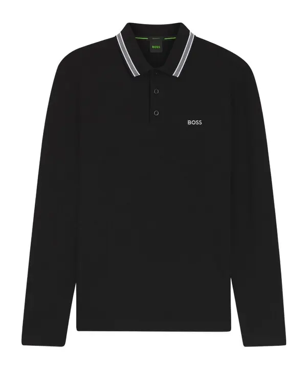 Hugo Boss Longsleeve Polo Shirt - Black