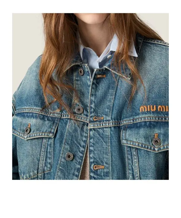 Miu Miu Denim Blouson Jacket