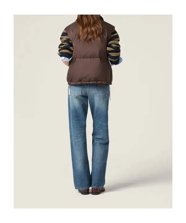 Miu Miu Technical Pongé Down Vest