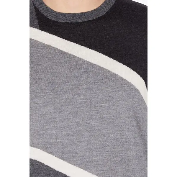Emporio Armani Crewneck Longsleeve Knit Top - Grey