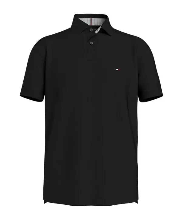Tommy Hilfiger Minimalist Shortsleeve Polo Shirt - Black