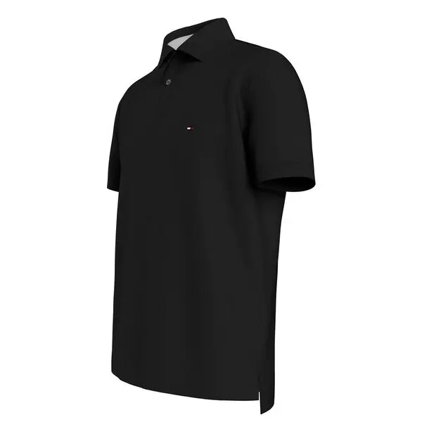 Tommy Hilfiger Minimalist Shortsleeve Polo Shirt - Black
