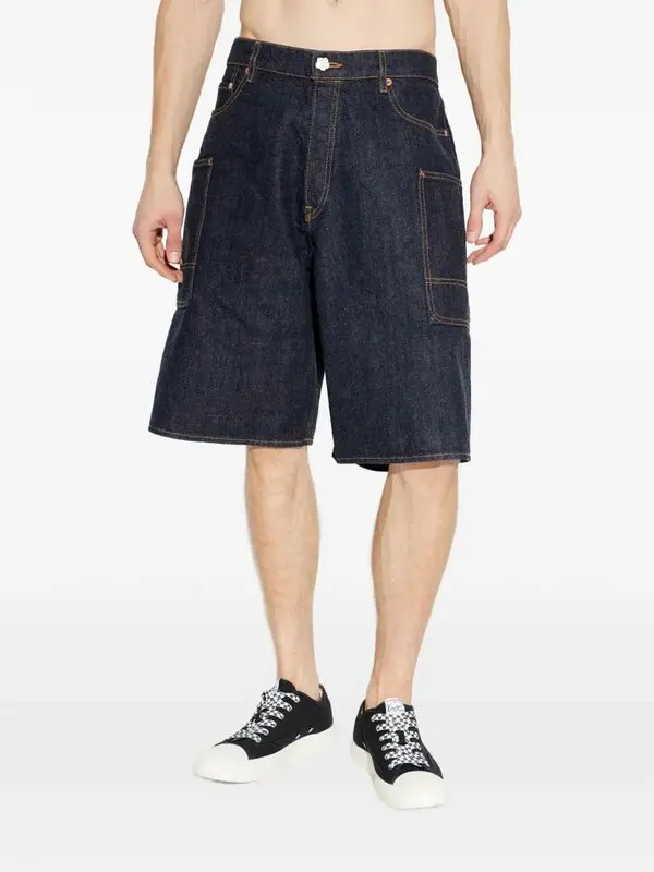 Kenzo Monkey Fit Short In Japanese Denim