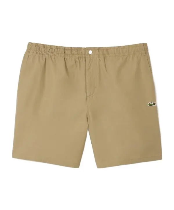 Lacoste Elastic Waistband With Button Fly, Short Length
