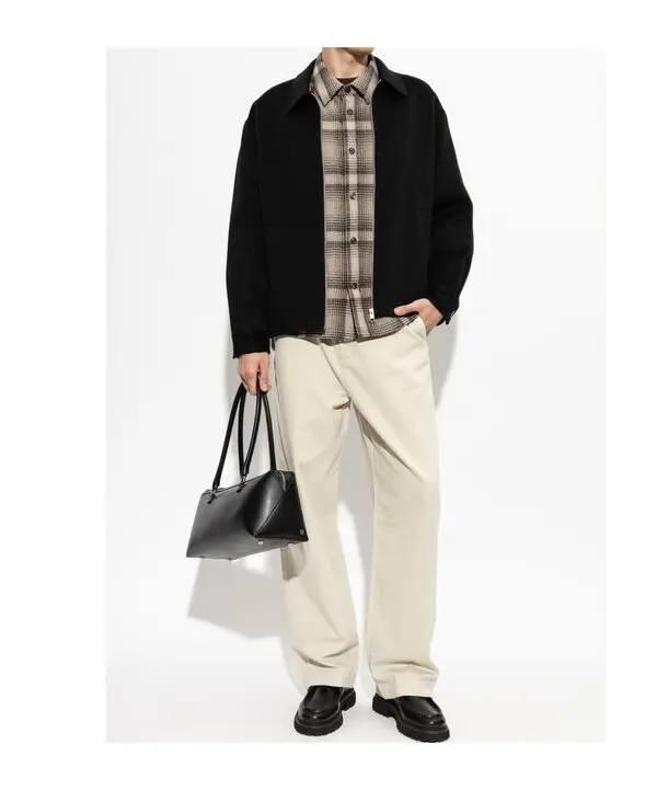 FRAME Classic Collar Zip-front Casual Jacket