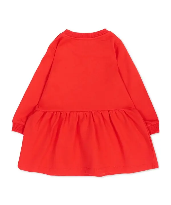 Moschino Teddy-print Flared Dress