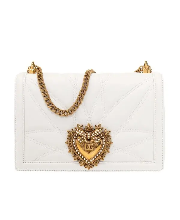 Dolce & Gabbana Dolce Gabbana Logo Plaque Devotion Shoulder Bag