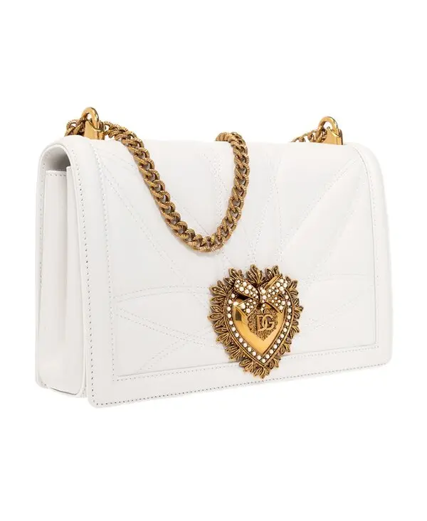 Dolce & Gabbana Dolce Gabbana Logo Plaque Devotion Shoulder Bag