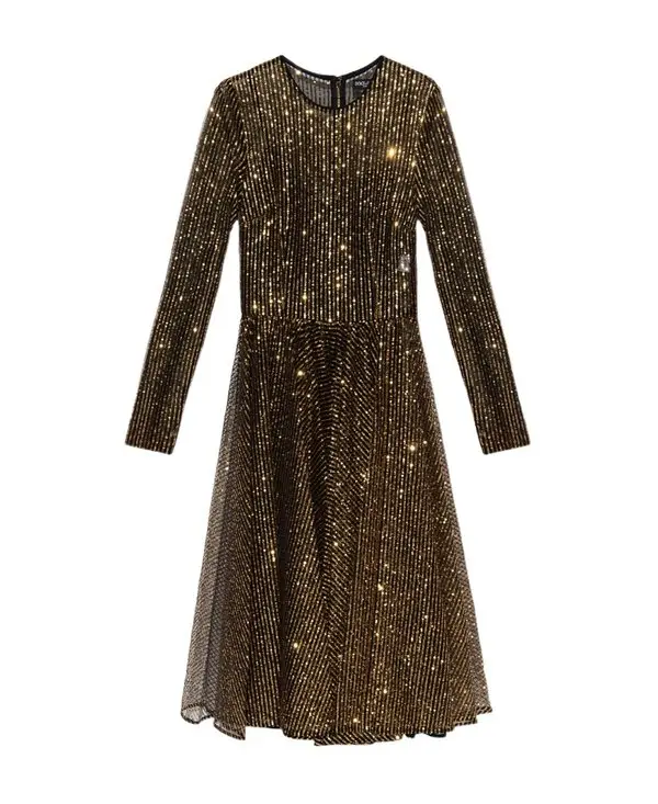 Dolce & Gabbana Dolce Gabbana Sequinned Flared Midi Dress