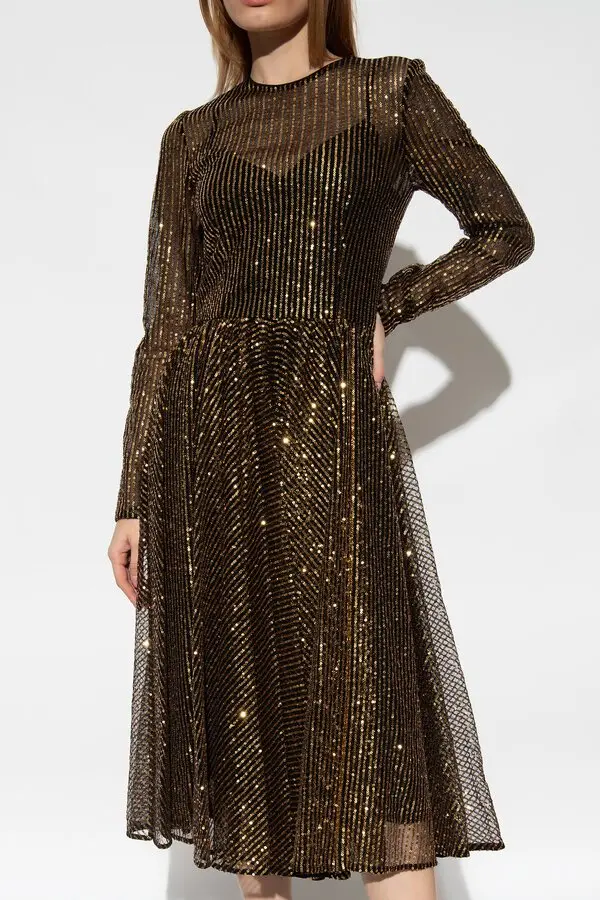 Dolce & Gabbana Dolce Gabbana Sequinned Flared Midi Dress
