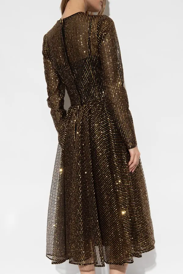 Dolce & Gabbana Dolce Gabbana Sequinned Flared Midi Dress