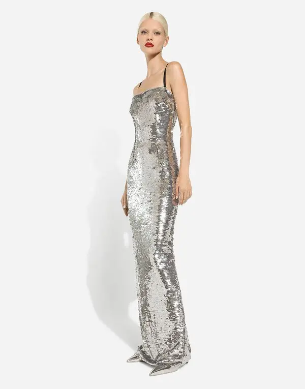 Dolce & Gabbana Sequin-embellished Maxi Dress