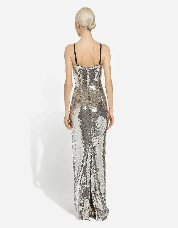 Dolce & Gabbana Sequin-embellished Maxi Dress