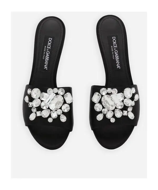Dolce & Gabbana 60mm Crystal-embellished Mules