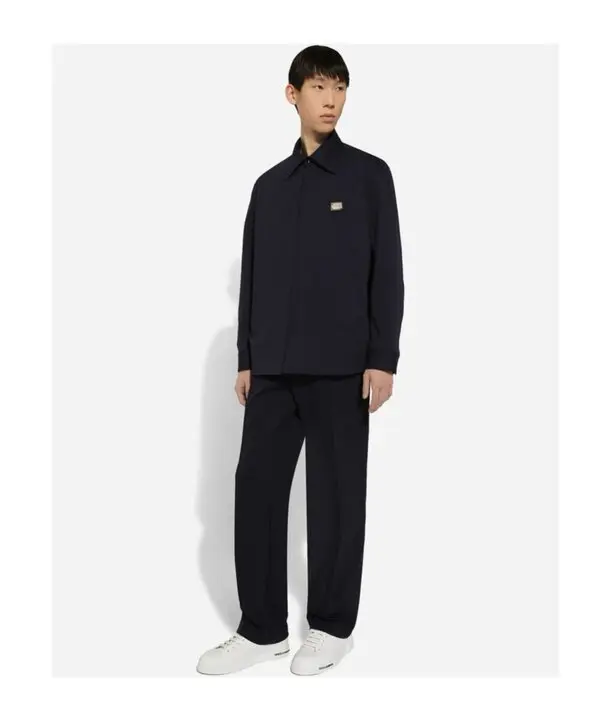 Dolce & Gabbana Logo-plaque Shirt Jacket