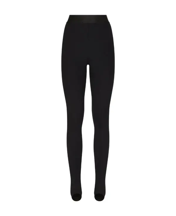 Dolce & Gabbana Technical Jersey Leggings With Branded Elastic