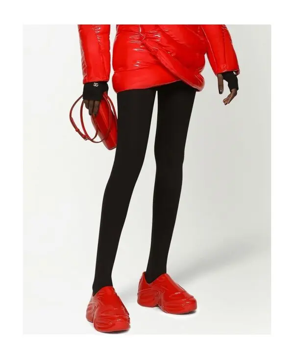 Dolce & Gabbana Technical Jersey Leggings With Branded Elastic