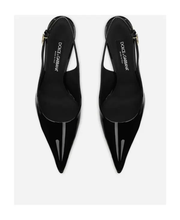 Dolce & Gabbana Dolce Gabbana Dg Logo Plaque Pointed Toe Slingbacks