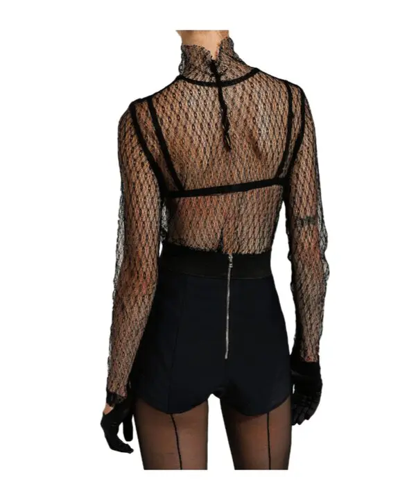 Dolce & Gabbana Dolce Gabbana High-neck Long Sleeved Blouse